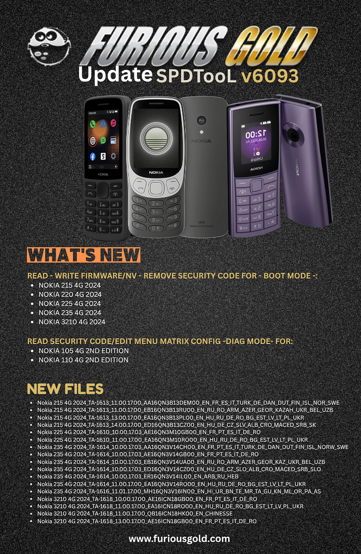 10/11/2025 [PACK2] SPDTooL v6094 - NOKIA 4G 2024 FULL SUPPORT - GSM-Forum