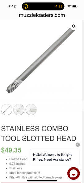 FOR SALE - Knight stainless slotted tools | Modern Muzzleloader ...