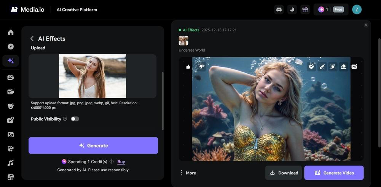 How to Make AI Photos with Online AI Image Effects