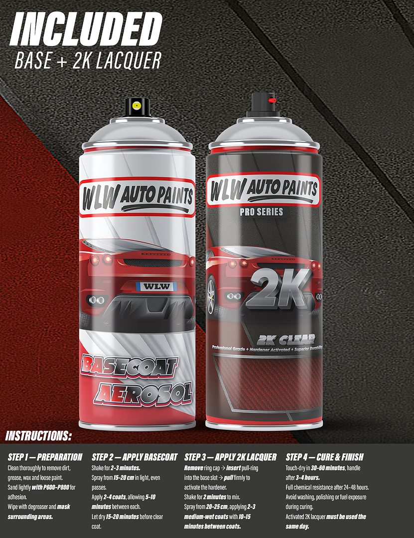 Aerosol Spray Paint Basecoat + 2K Lacquer Acura Nobel-Green ACU9460/G ...