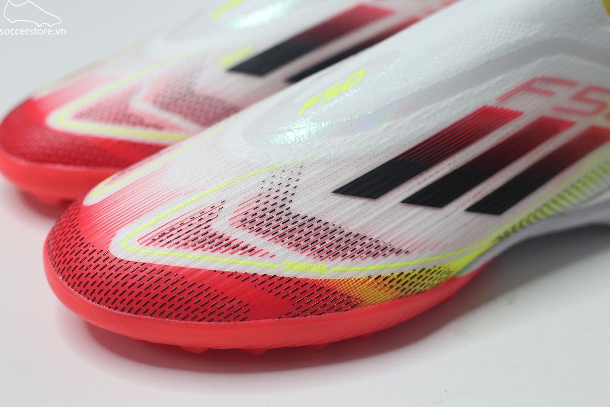 Adidas F50 Pro TF LL không dây màu trắng đỏ JP7204