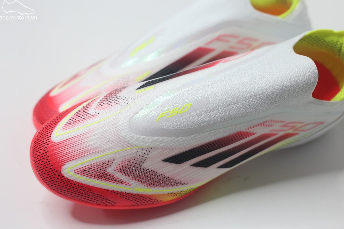 Adidas F50 Pro TF LL không dây màu trắng đỏ JP7204