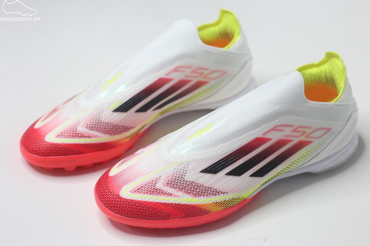 Adidas F50 Pro TF LL không dây màu trắng đỏ JP7204