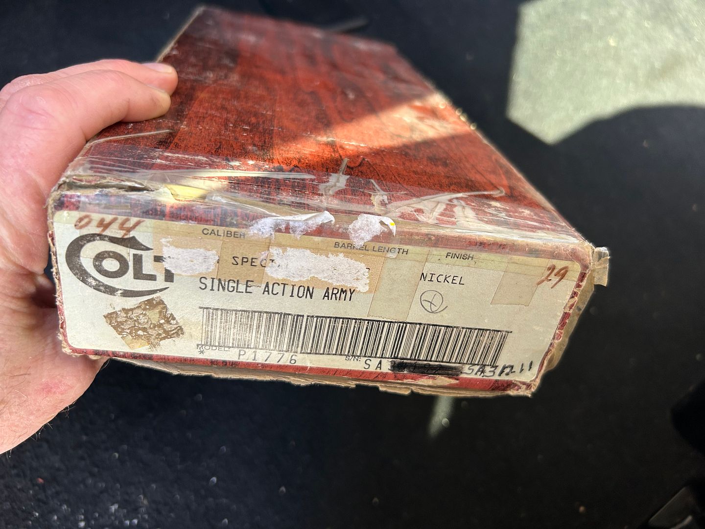 Colt cardboard | Colt Forum
