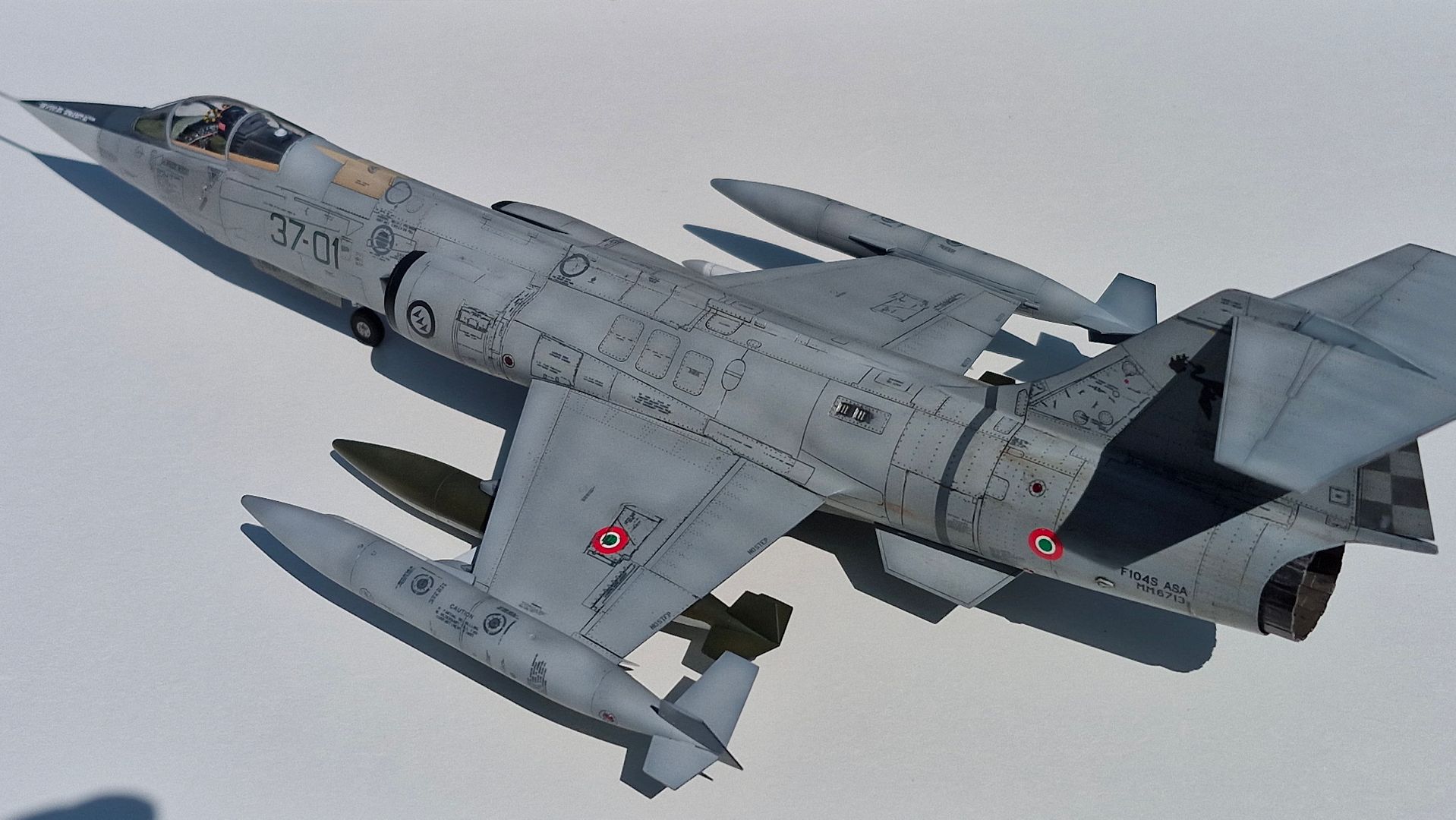 Kinetic 1/48 F-104S ASA-M. 37 Stormo, 18 Gruppo - Ready for Inspection ...