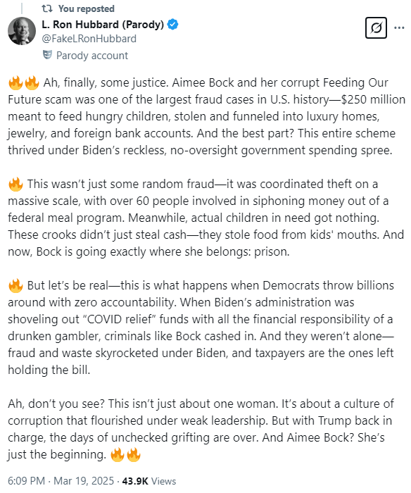 Bummer: Feeding Our Future CEO Aimee Bock Found Guilty » Pirate's Cove