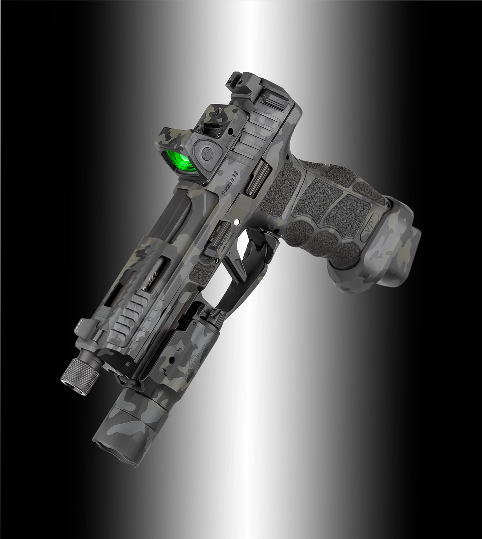 HK VP9 Tactical Custom - Black Multicam w/ Trijicon RMR & Surefire X300 ...
