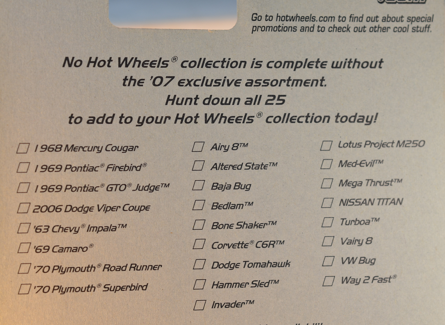 2006 Walmart cars on very unique all red colored cards? - Diecast Garage