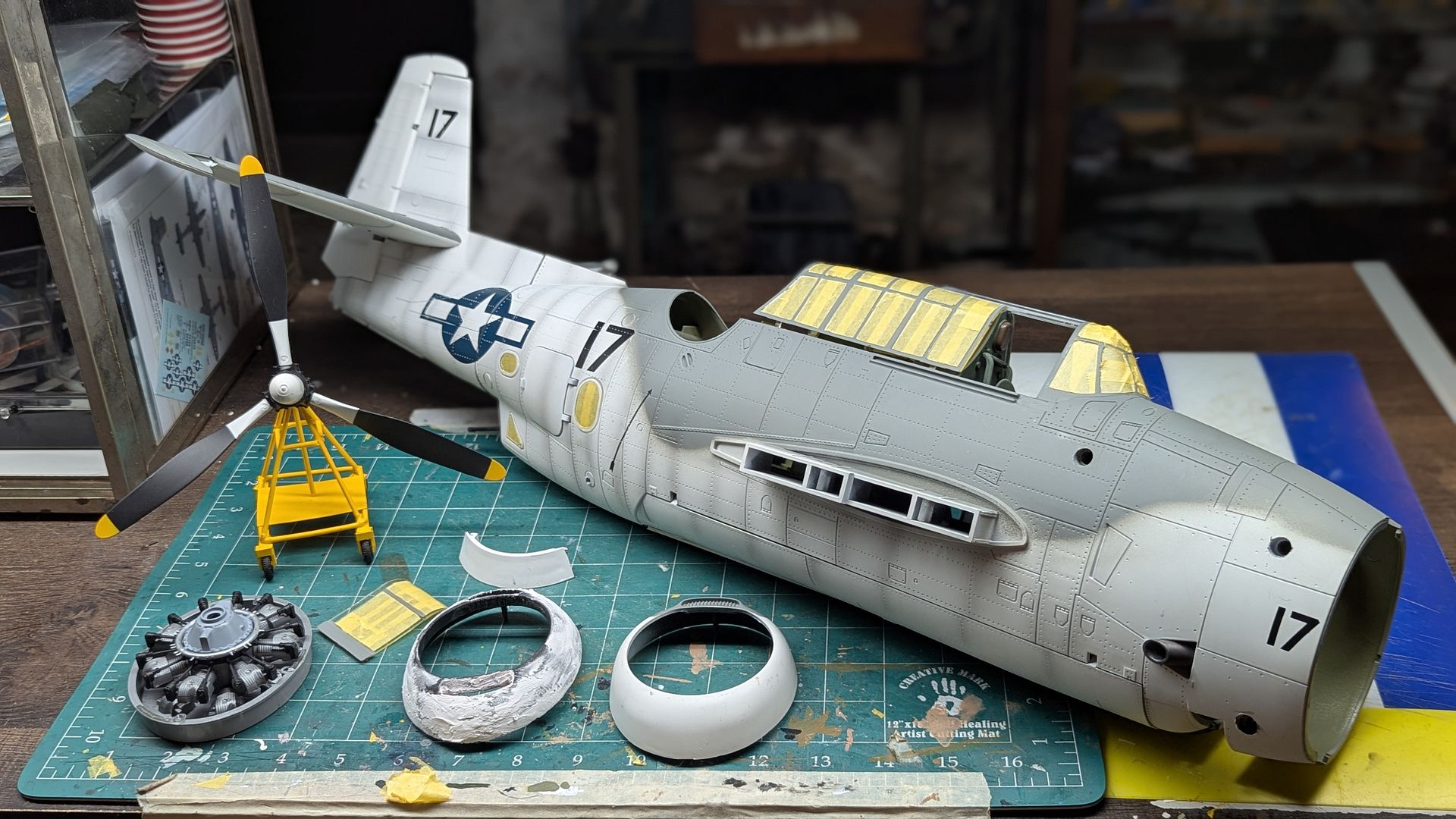 1/18 TBF Avenger Conversion to TBM - Works in Progress - Large Scale Planes