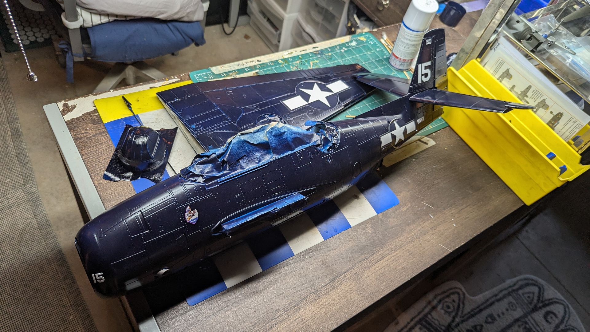 1/18 TBF Avenger Conversion to TBM - Works in Progress - Large Scale Planes