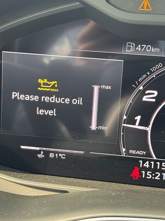 25 RS Q8 First Service "Engine Oil Over filled" - AudiWorld Forums