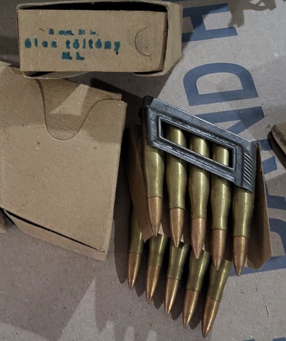 WTS: 8x56R Steyr M95 ammunition on clips some Nazi - Ammunition ...