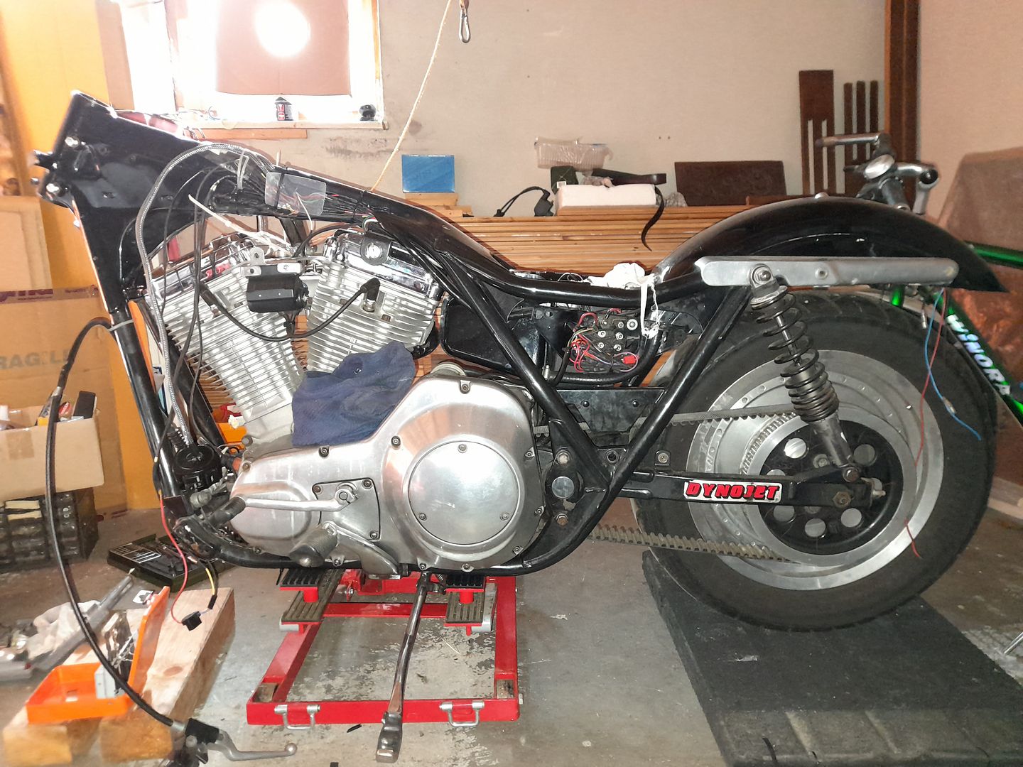 Rear wheel back to stock .... | V-Twin Forum