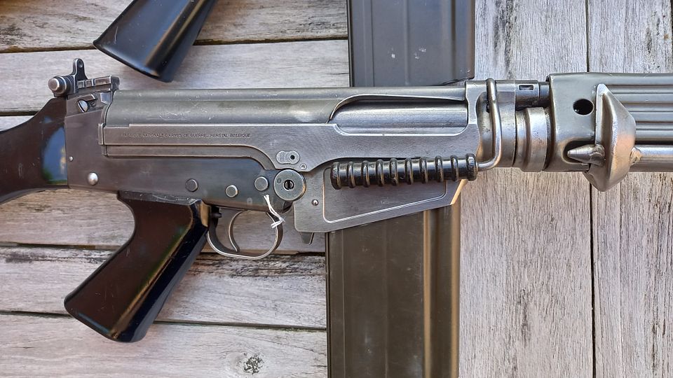 STG58 party time... 3 STEYR and one early FN made STG58 + a MECAR rifle ...