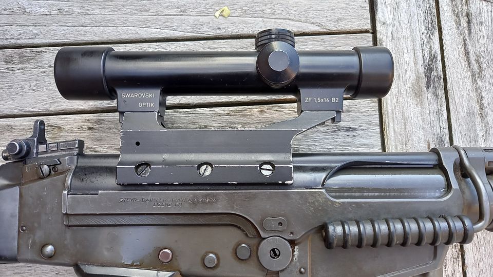 STG58 party time... 3 STEYR and one early FN made STG58 + a MECAR rifle ...