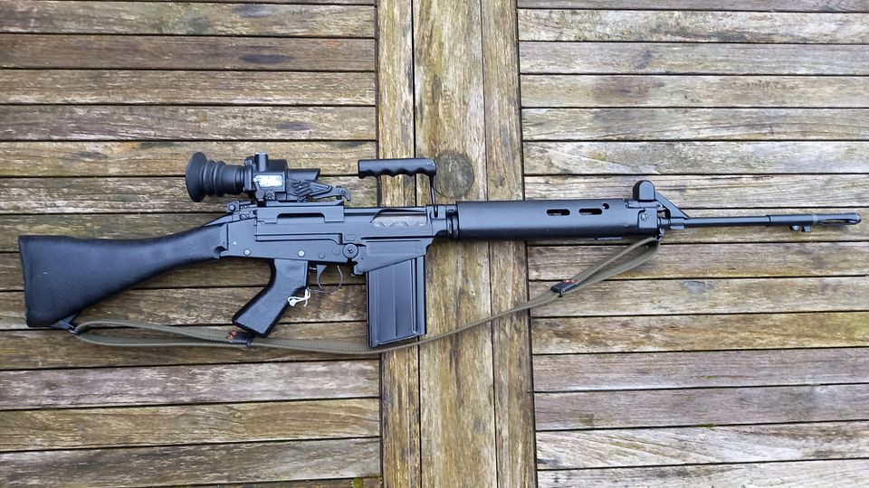 Rifle 7.62mm L1A1 UB58 A7147 + TRILUX L2A2 British BSA production rifle ...