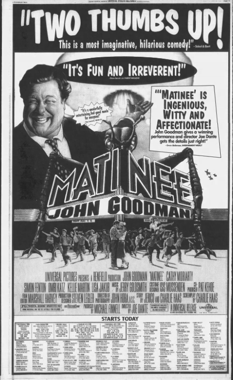 Matinee 4K UHD (Collector's Edition) (Shout Select) - Page 5 - Blu-ray Forum