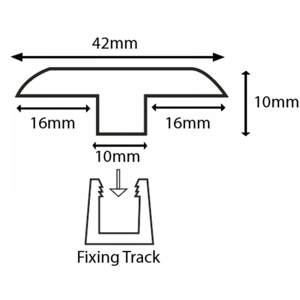 MDF Laminate Wood Flooring Threshold Door Profile Trim T-Bar or Ramp ...