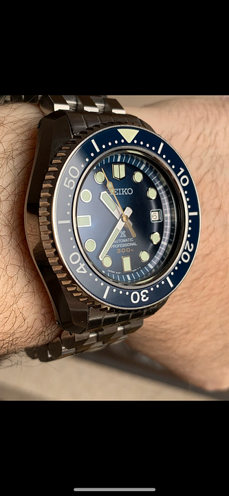 Seiko SLA023 Blue MM300 + StrapCode Bracelet | WatchUSeek Watch Forums