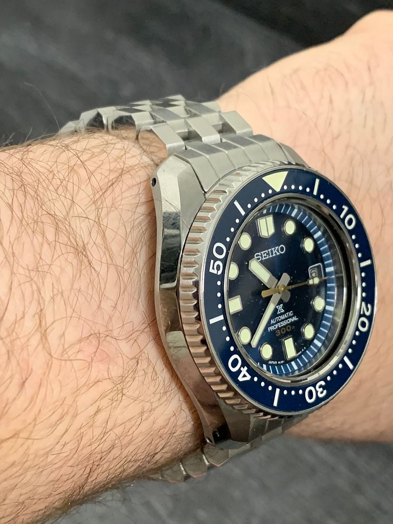 Seiko SLA023 Blue MM300 + StrapCode Bracelet | WatchUSeek Watch Forums