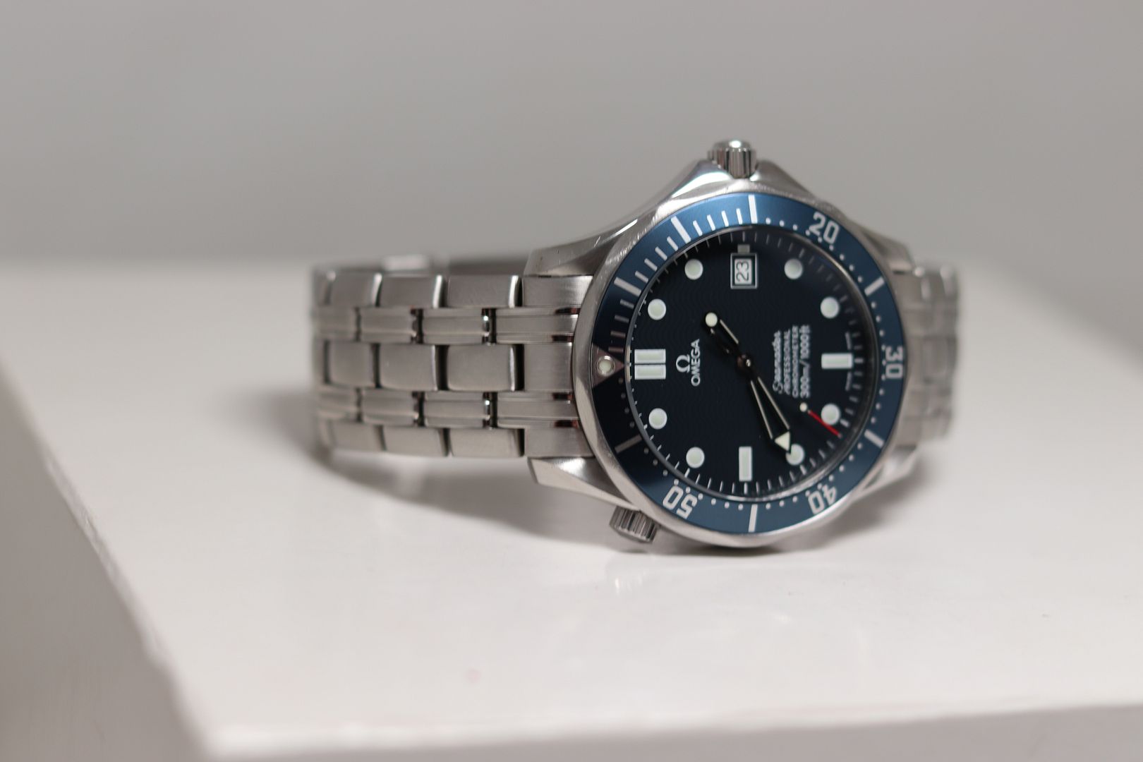 SOLD Omega Seamaster Pro 300M SMP 2531.80 Blue Wave Dial OG Bond 007 ...