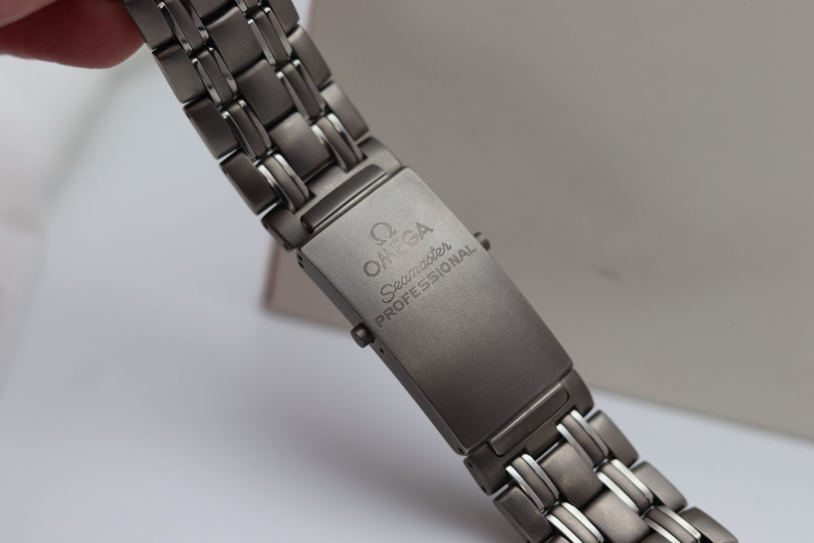 SOLD Omega Seamaster Pro Titanium Chronograph 20mm Bond Bracelet Ti ...