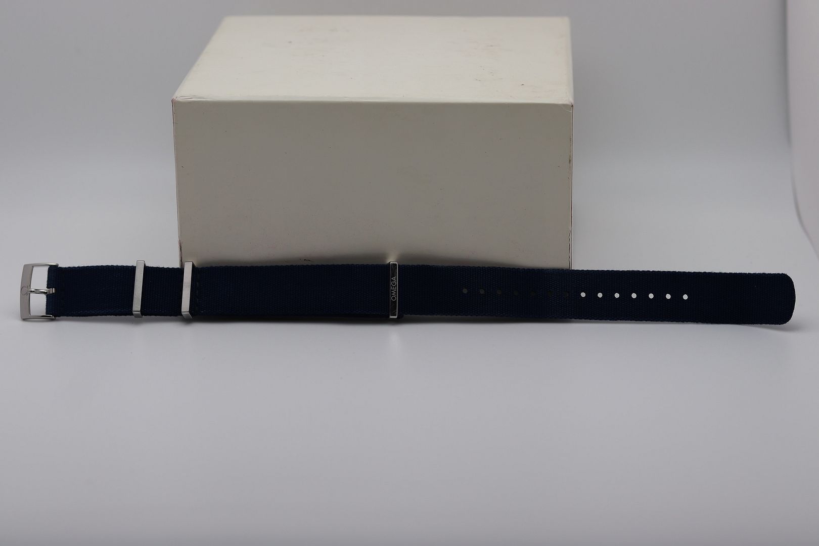 SOLD Omega 20mm Polyamide NATO Strap - Navy Blue | WatchUSeek Watch Forums