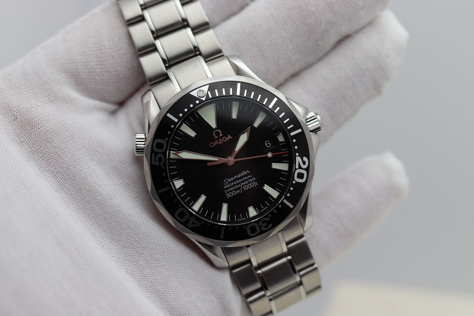 SOLD Omega Seamaster Pro 300M SMP 2230.50 Non-AC Black Wave Dial Sword ...