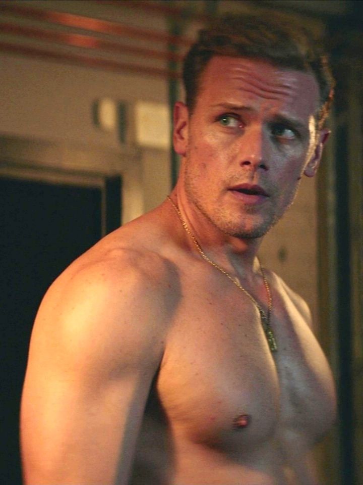 famousmales - Sam Heughan | shirtless