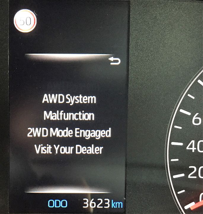 AWD System Malfunction Message | Toyota GR Yaris Forum