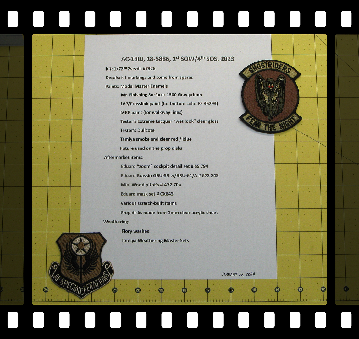 1/72nd AC-130J "GHOSTRIDER", 4th SOS,"SHRIEK 99" - Non-LSP Works ...