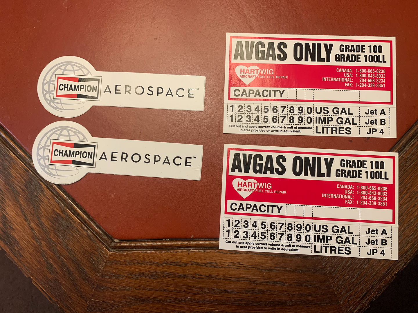 Fuel Tank Capacity Placards - actual or useable? | Pilots of America