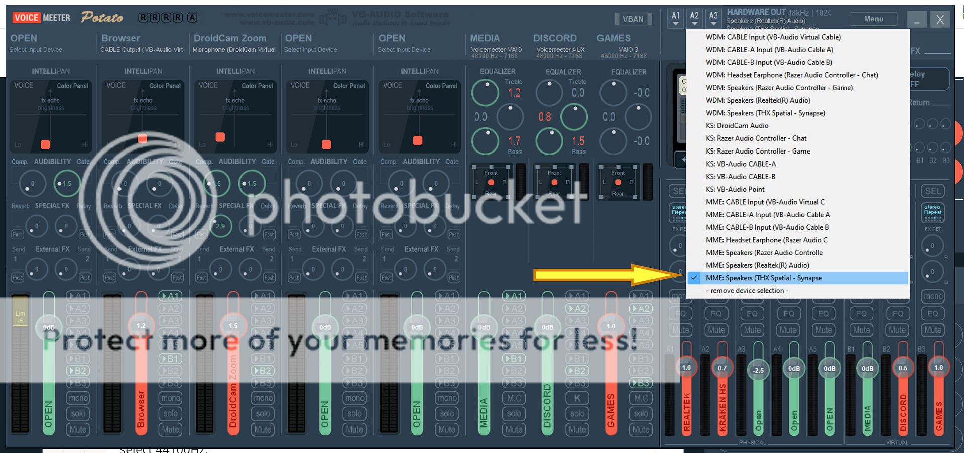 Razer THX Spatial with Voicemeeter : r/VoiceMeeter