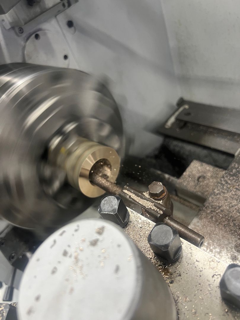Machining replacement transmission counter shaft for a 1910 Locomobile ...
