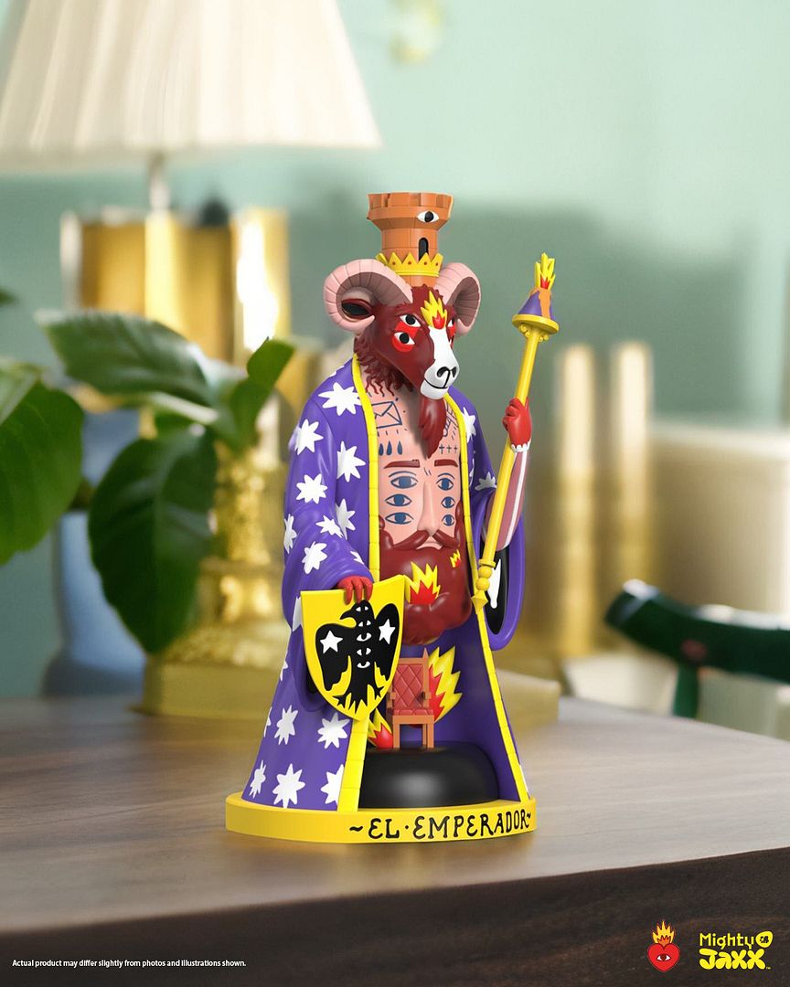 New from Mighty Jaxx: "El Emperador" vinyl art toy by Ricardo Cavolo ...