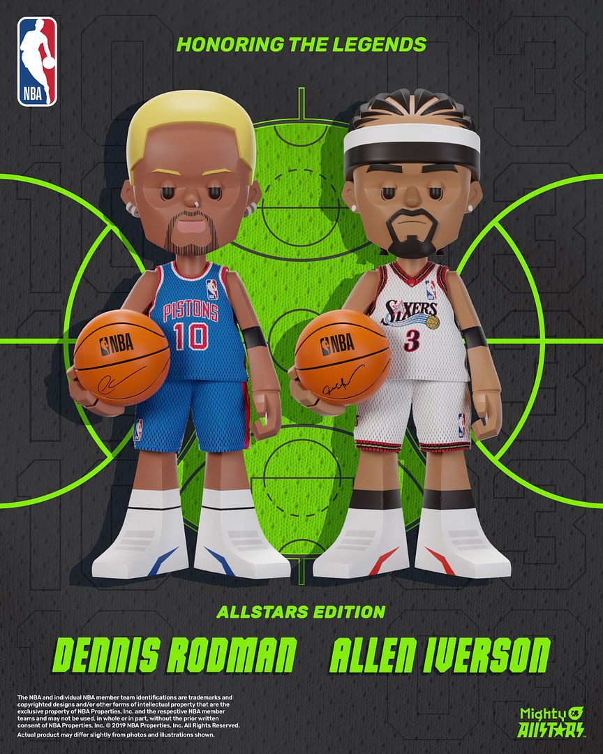 New from Mighty Jaxx: AllStars NBA 2023 - Dennis Rodman / Allen Iverson ...