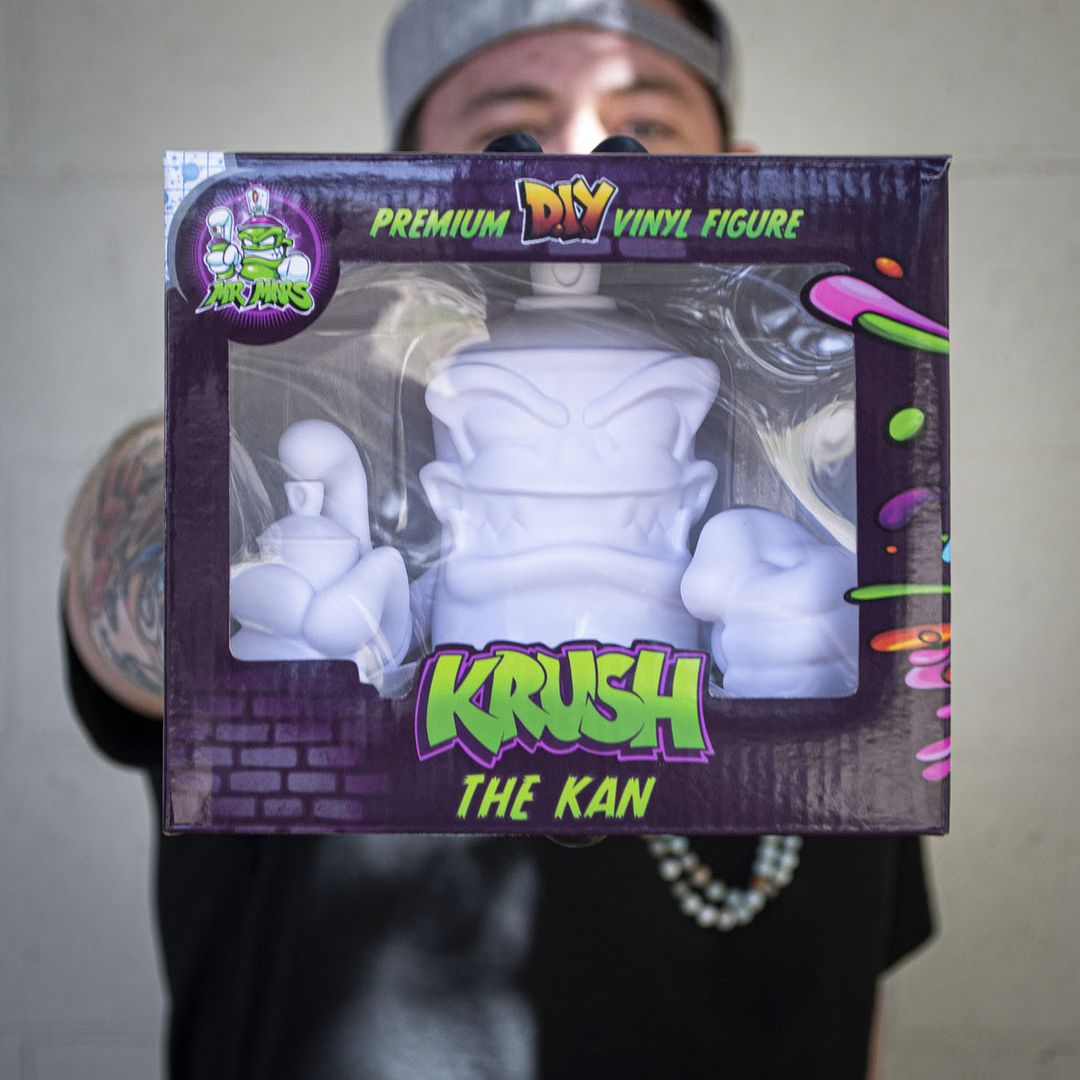'KRUSH the KAN' DIY vinyl figure by Mr Mars & Tenacious Toys... release ...