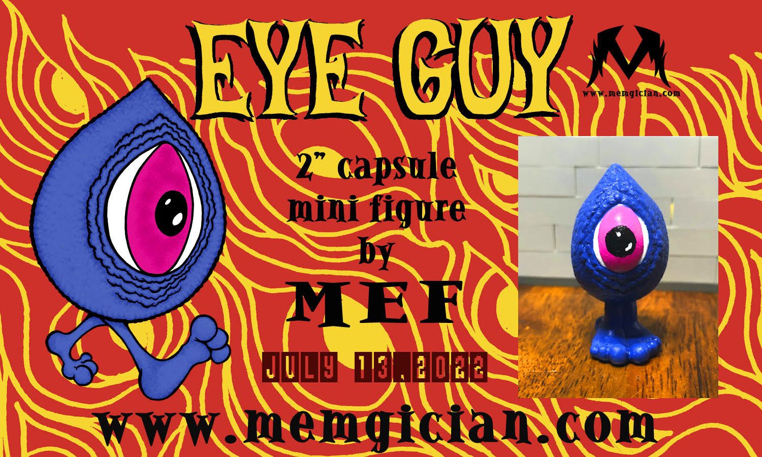 "Eye Guy" resin art multiple from Michael E. French (MEF ...