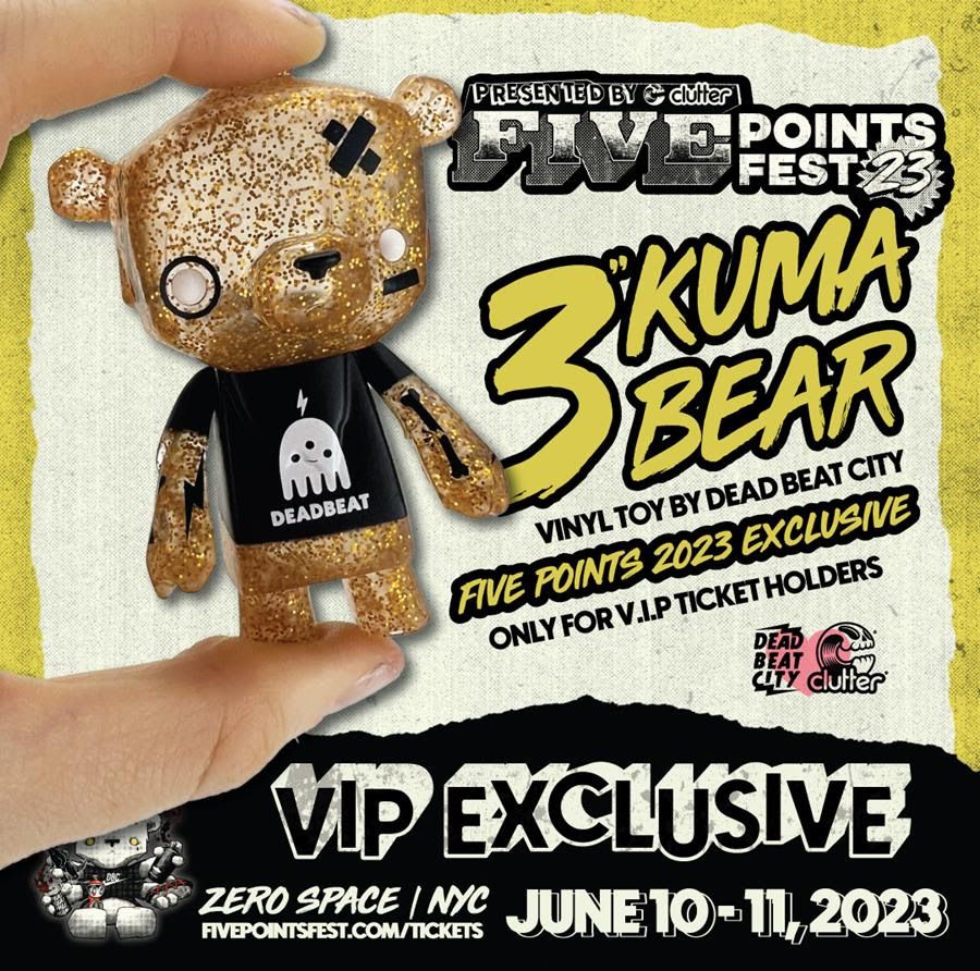 DEAD BEAT CITY takes over Five points Fest with a new poster and very fist vinyl KUMA BEAR ...