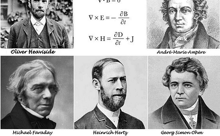 A t-shirt I designed honoring Maxwell's Equations and those that laid ...