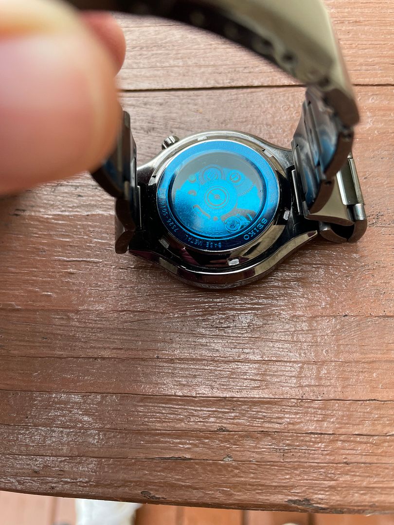 Seiko S Wave Automatic, rarer black IP with red dial, 7S26-5010 Like ...