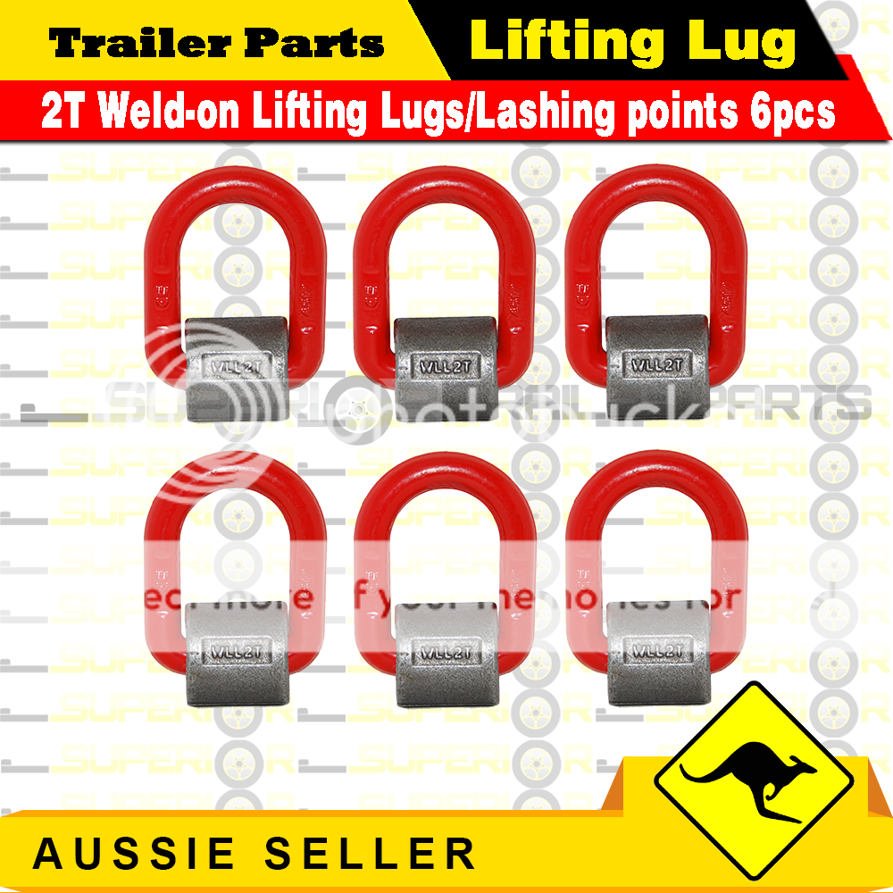 2T WLL Weld On Lifting Lug Truck Ute Lashing Point 4x4 Tie Sown Slid x ...