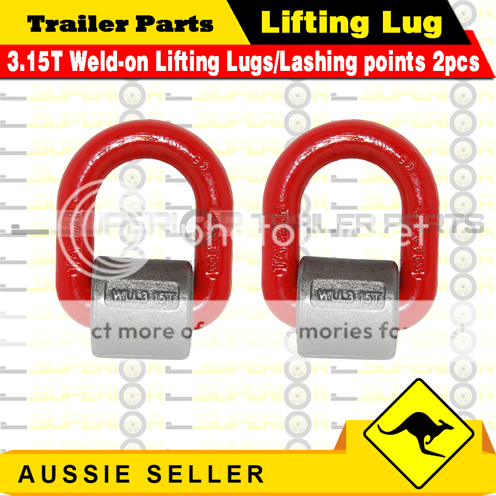 3.15T WLL Weld On Lifting Lug Truck Ute Lashing Point 4x4 Tie Sown Slid ...