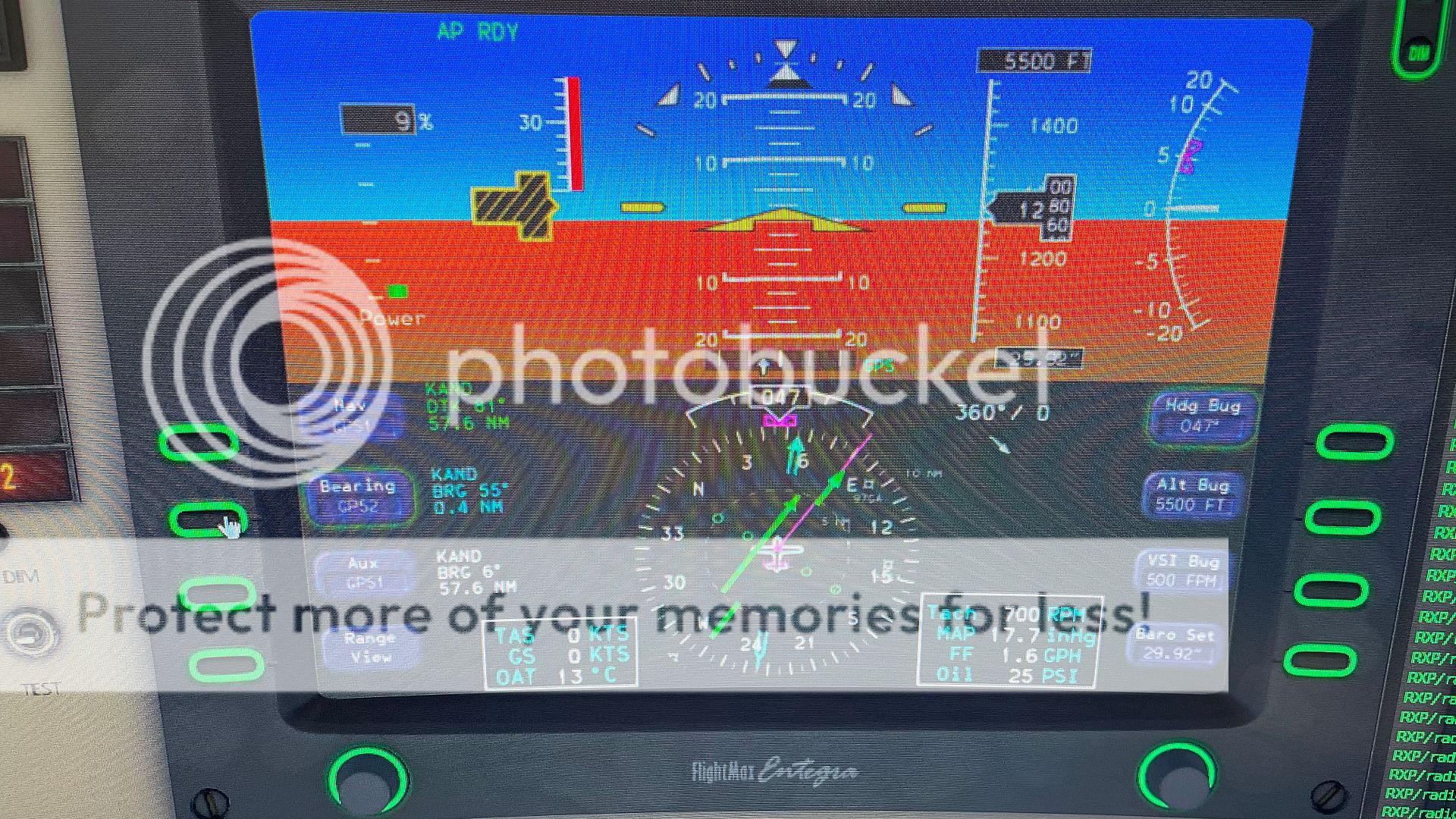 Cirrus SR20/22 Avidyne PFD Data References not Updating Prop - RXP GNS ...