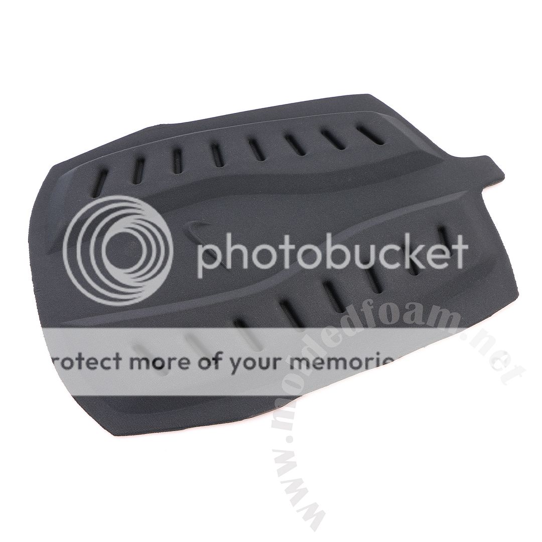 Custom thermoforming Medium hard EVA foam parts for NIKE backpack back ...