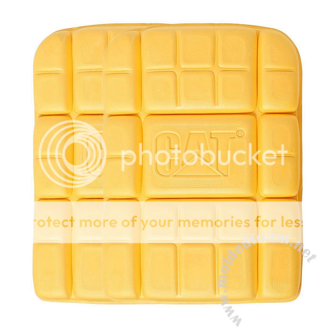 Compression molded eva foam unit for mens work knee pads heat stamped logo