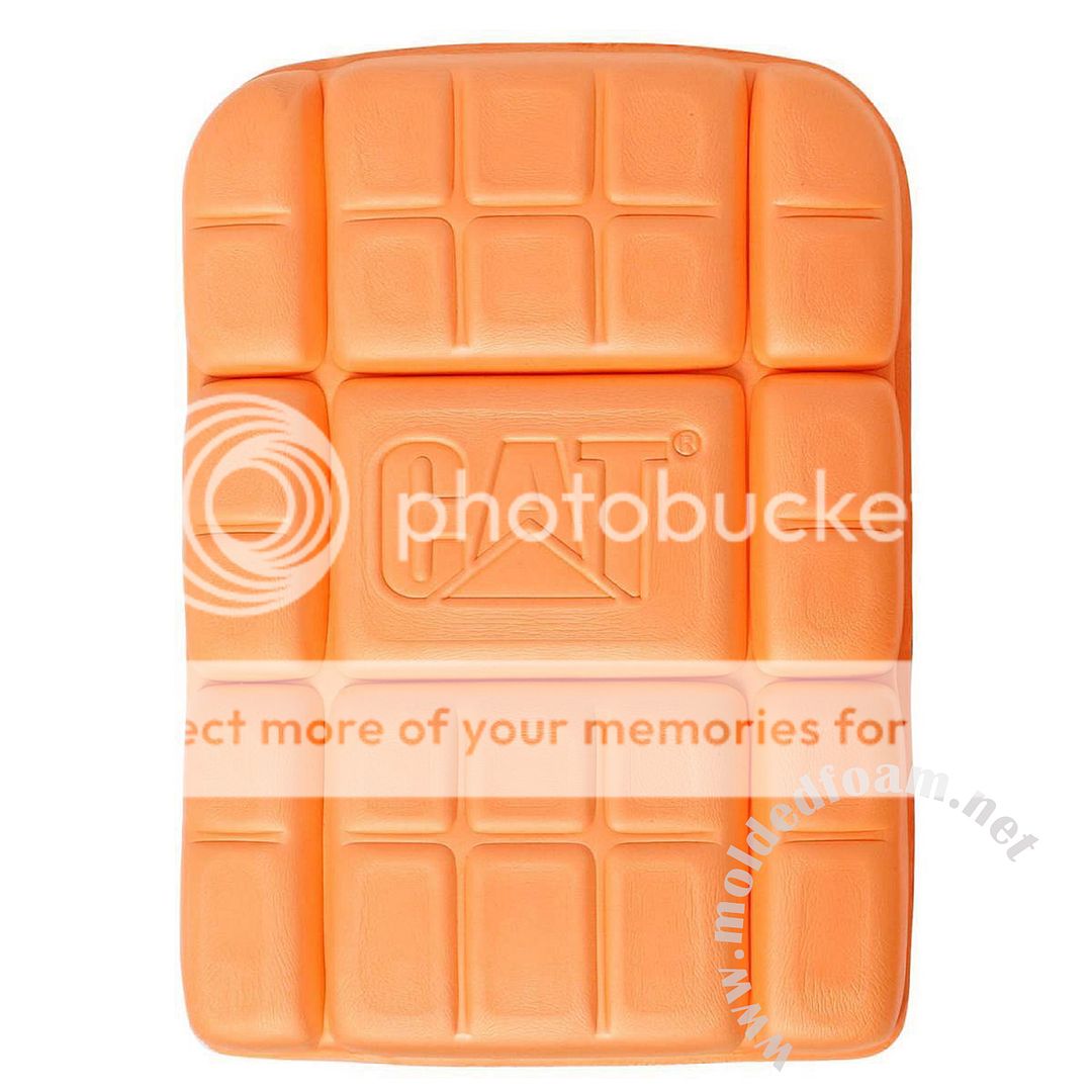 Compression molded eva foam unit for mens work knee pads heat stamped logo