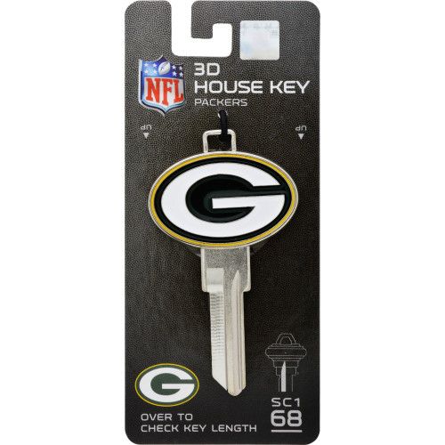 NFL GREEN BAY PACKERS 3D KEY BLANK SCHLAGE SC1/68