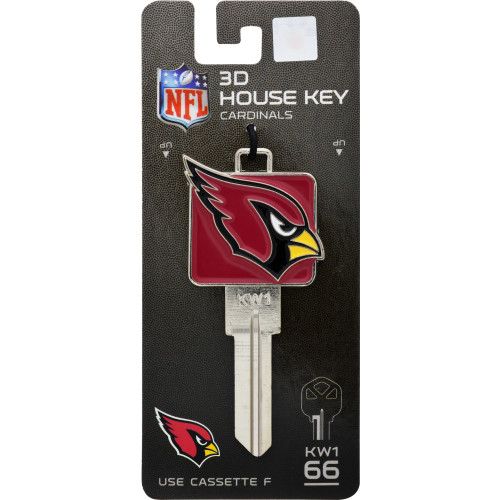 NFL ARIZONA CARDINALS 3D KEY BLANK KWIKSET KW1/66