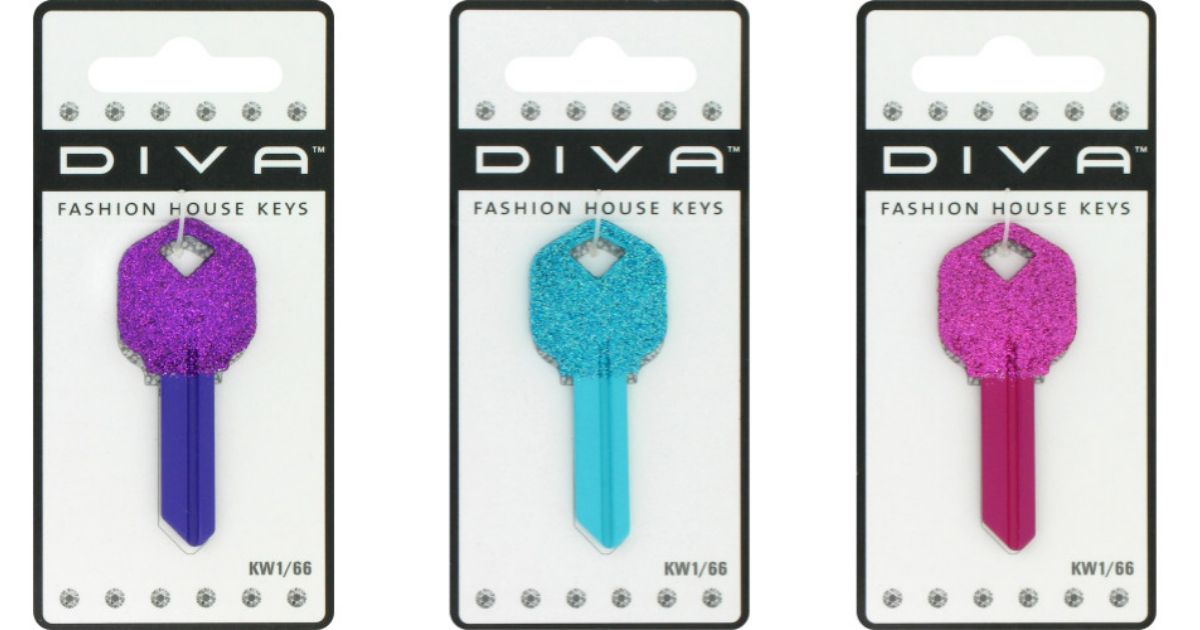 DIVA GLITTER KEY BLANK KWIKSET/66 KW1